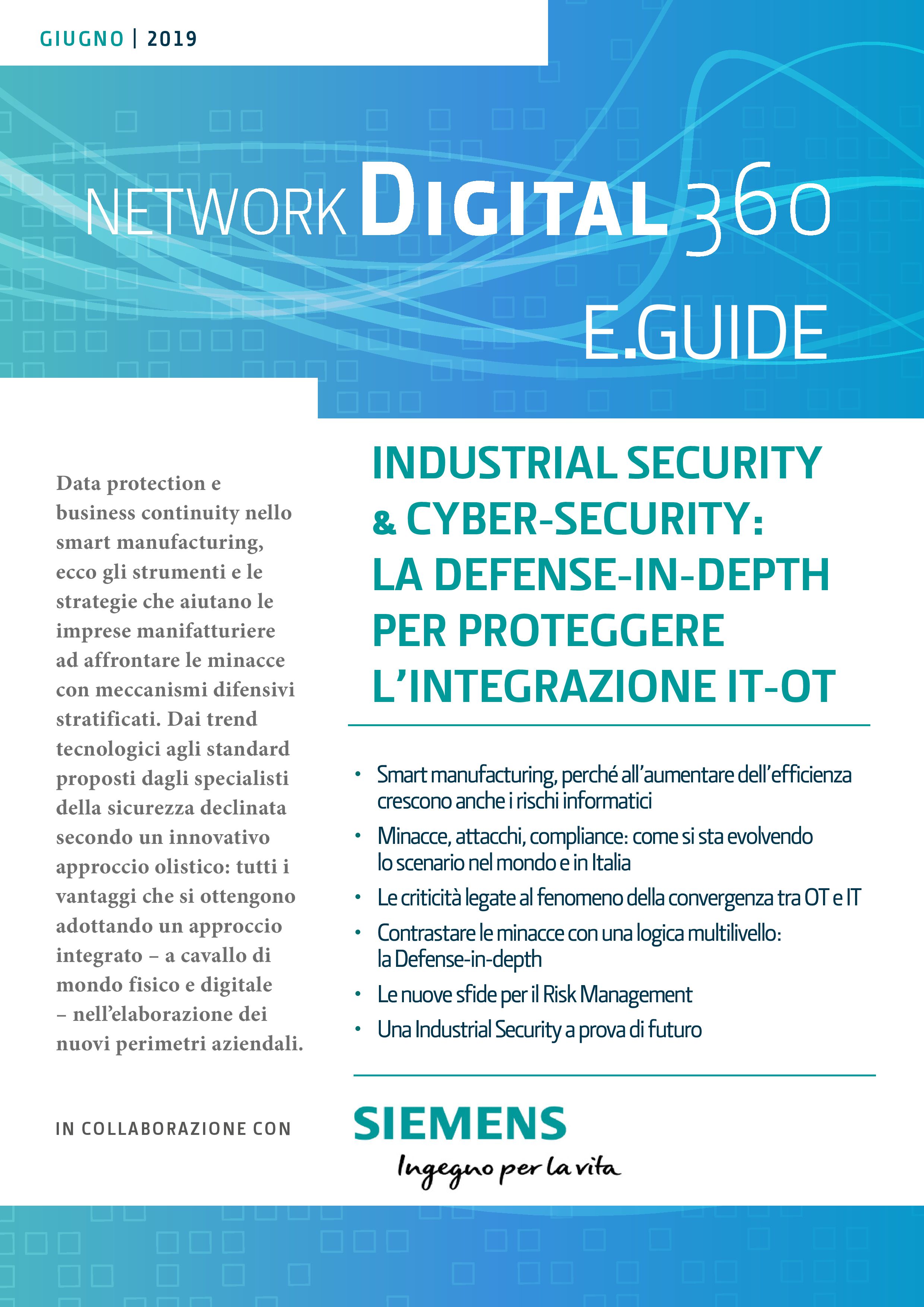 Cyber security nello Smart Manufacturing: la defence-in-depth per ...